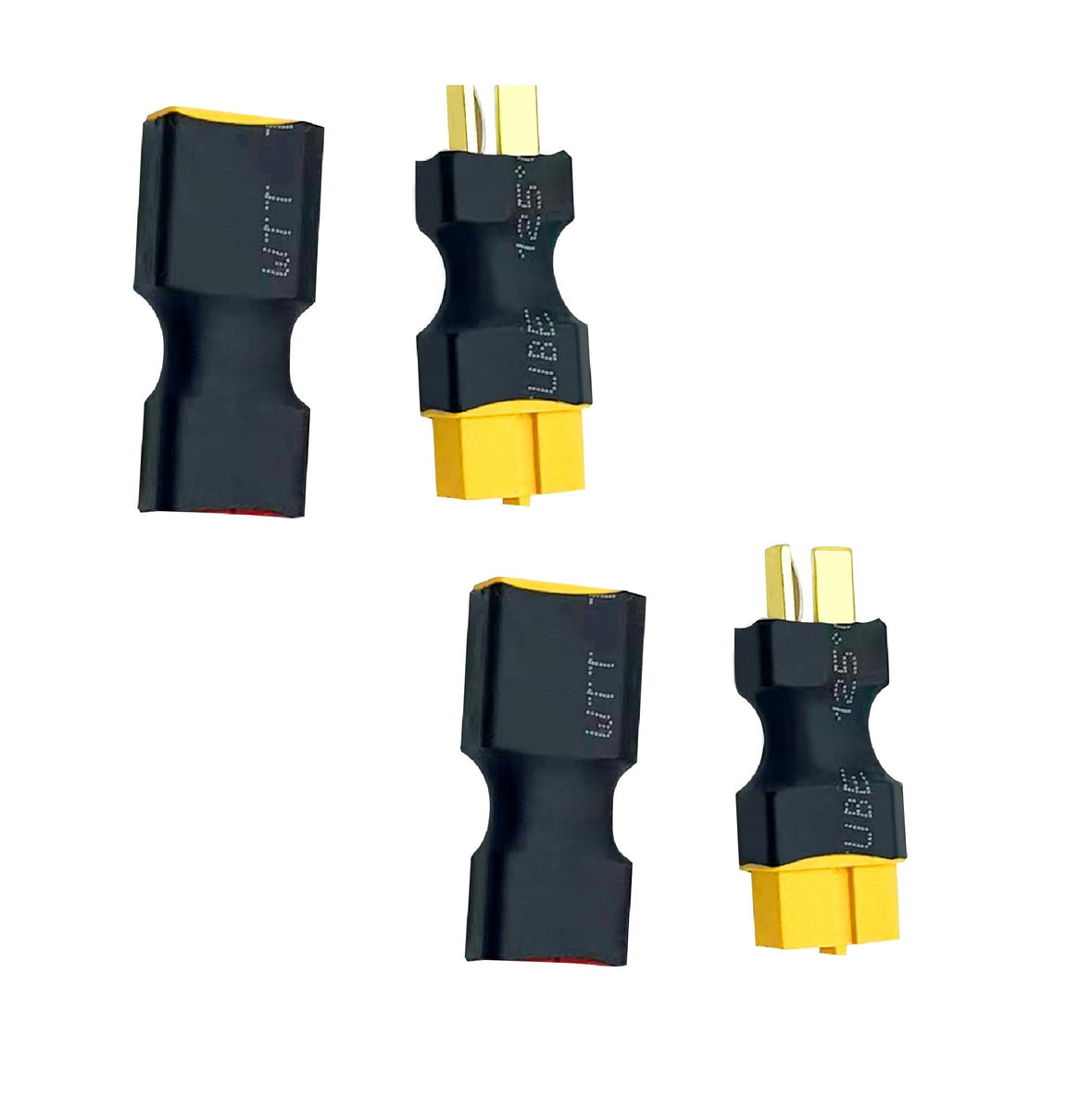 2 pares de conector T Deans a XT60 enchufe adaptador macho hembra para – Arca Electrónica