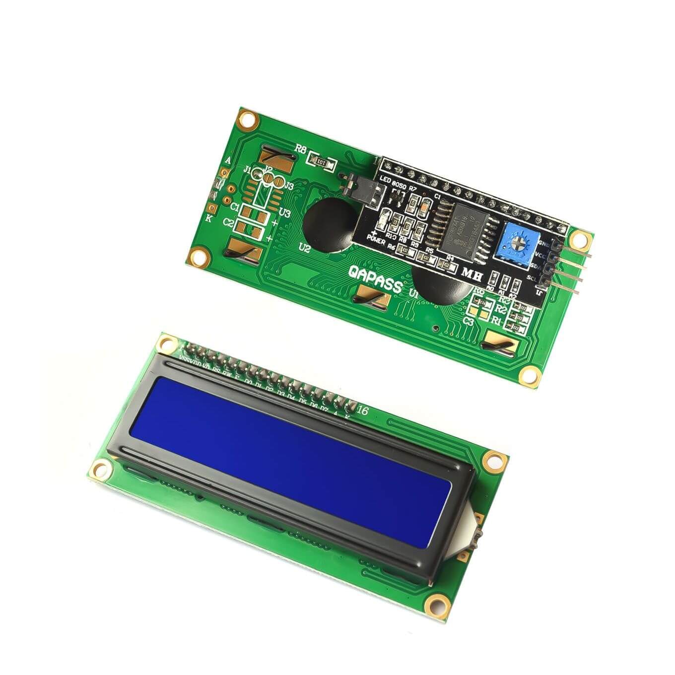 Pantalla Lcd Display 16x2 con Módulo Adaptador I2c Soldado – Arca ...